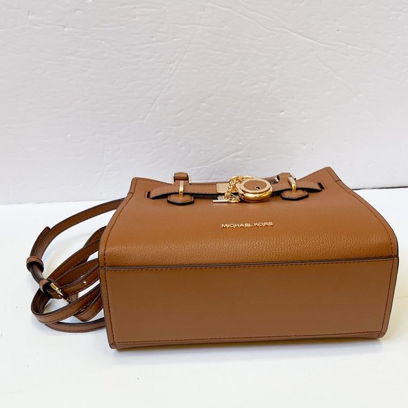 Michael Kors | Bags | Michael Kors Hamilton Small Satchel Shoulder Crossbody Bag Brown Luggage ...